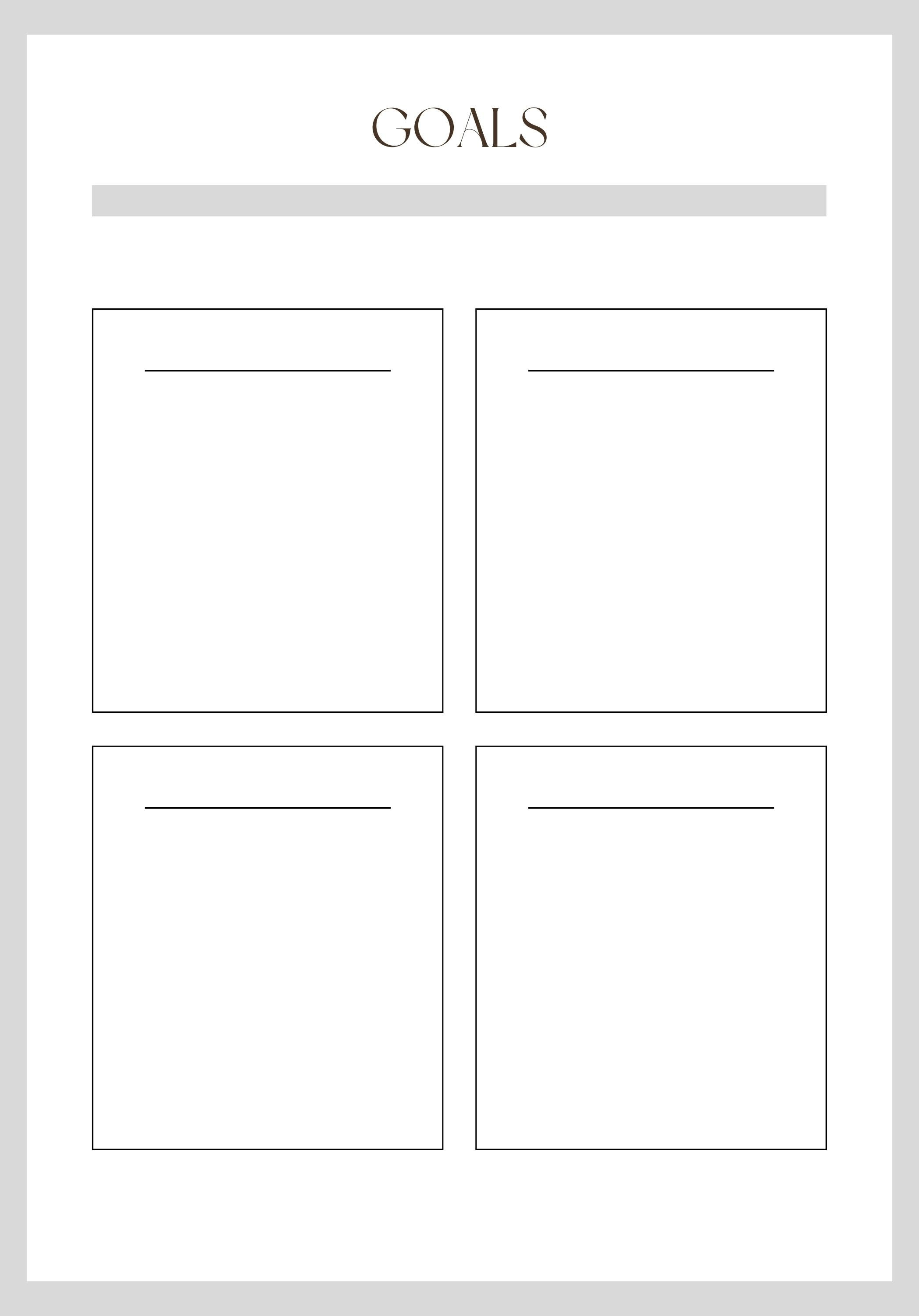 Elegant Blank Digital Planner Printable iPad Friendly - Etsy