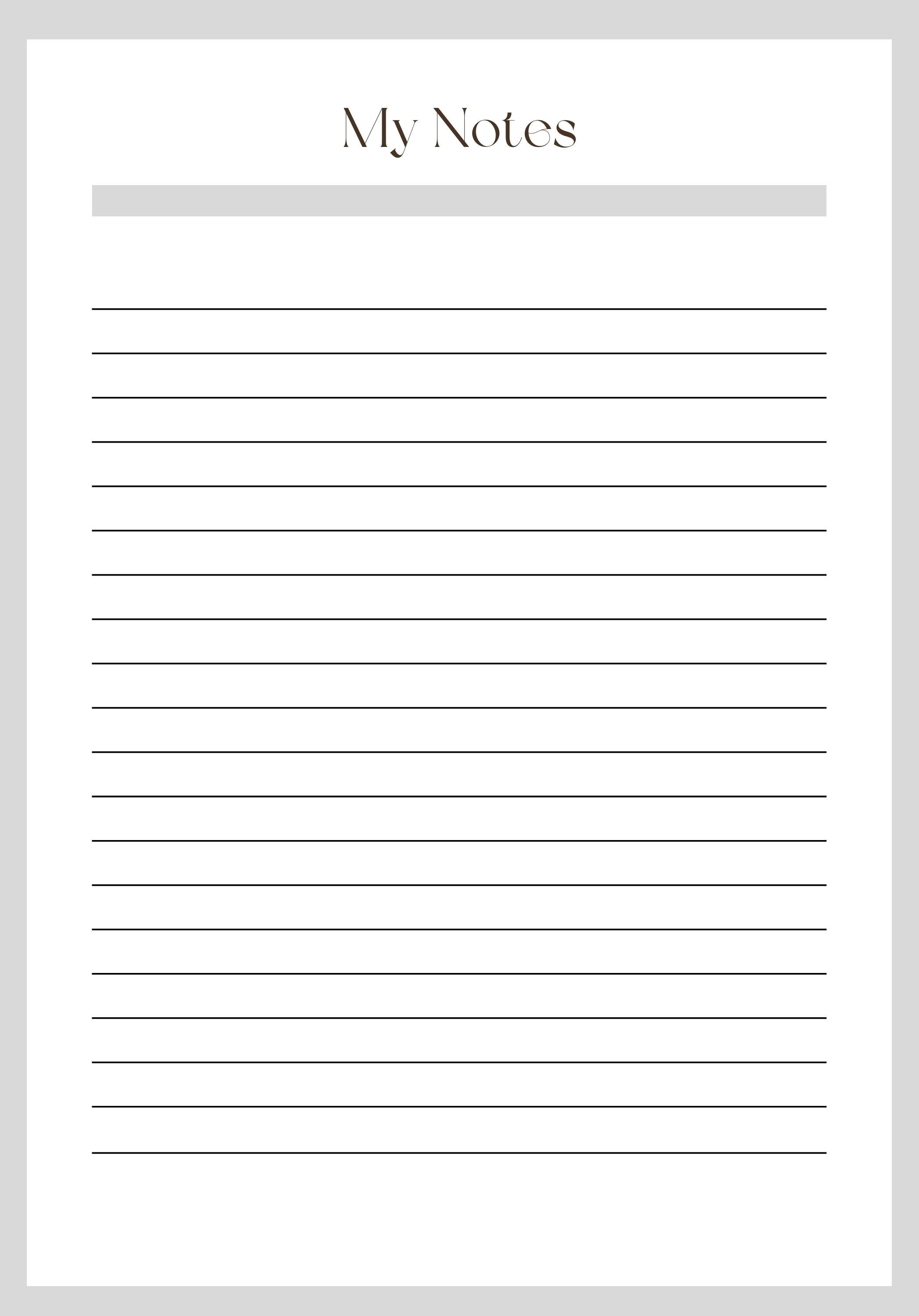 Elegant Blank Digital Planner Printable iPad Friendly - Etsy