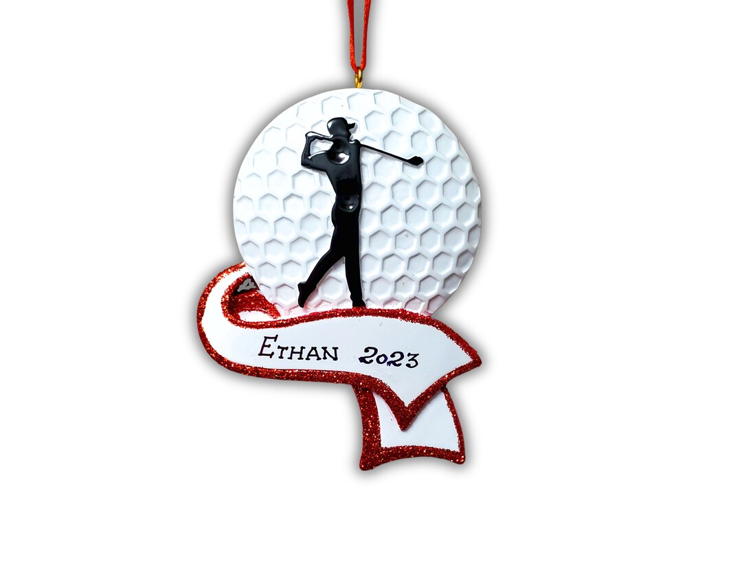 Golf Personalized Christmas Tree Ornament Handmade Tree Decorations ...