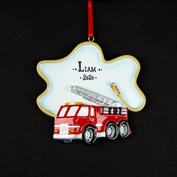 Fire Truck Ornament - Etsy
