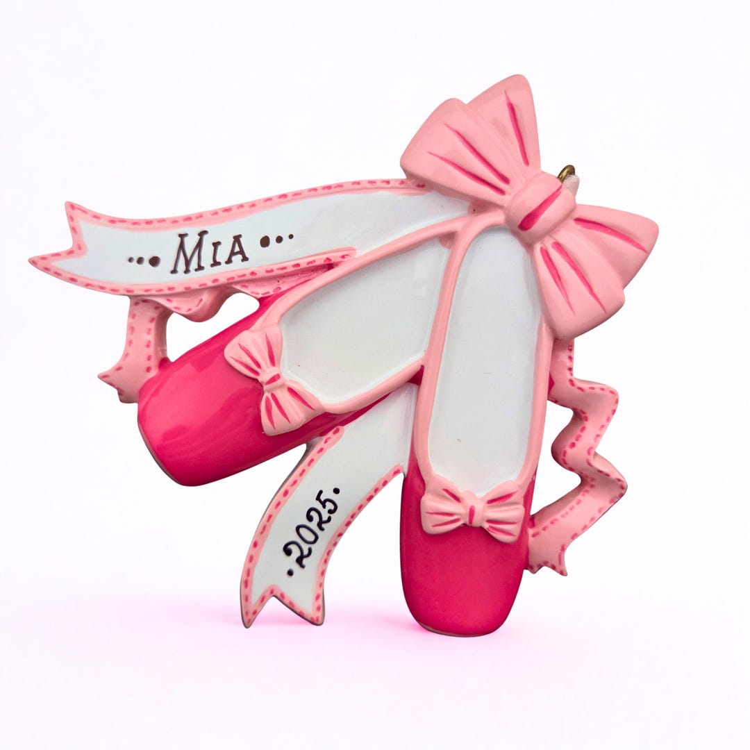 Personalized Ballet Ornament, Custom Dance Gifts Ballet Shoes ...