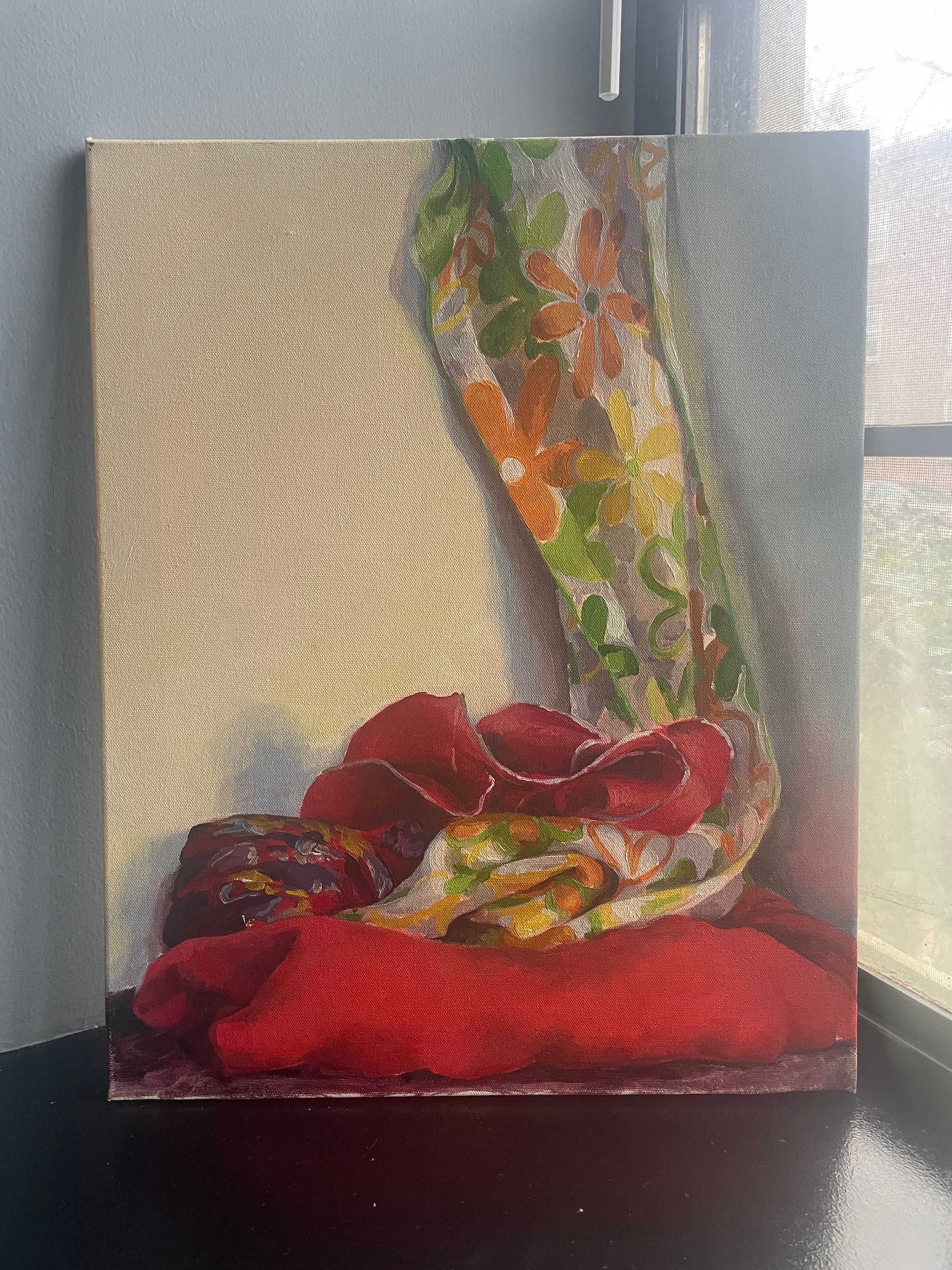 Original Oil Still Life Painting Draped Cloth - Etsy