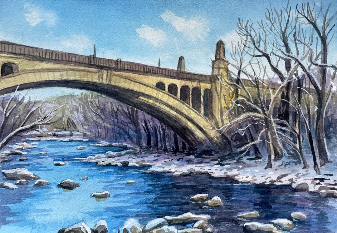 Delaware Wall Art Print - Washington Memorial Bridge in Wilmington - Etsy