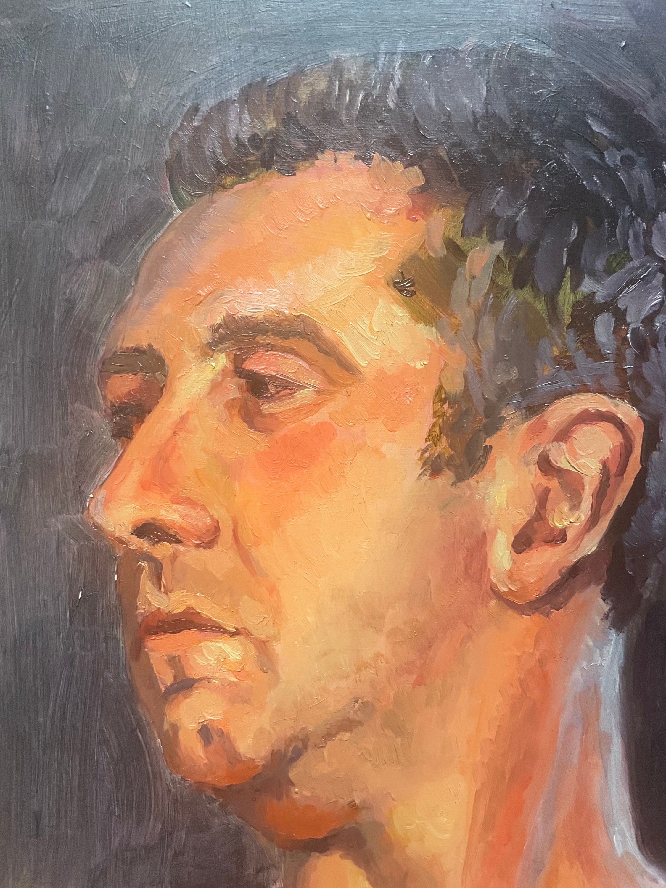 Original Oil Painting of a Male Torso - Etsy