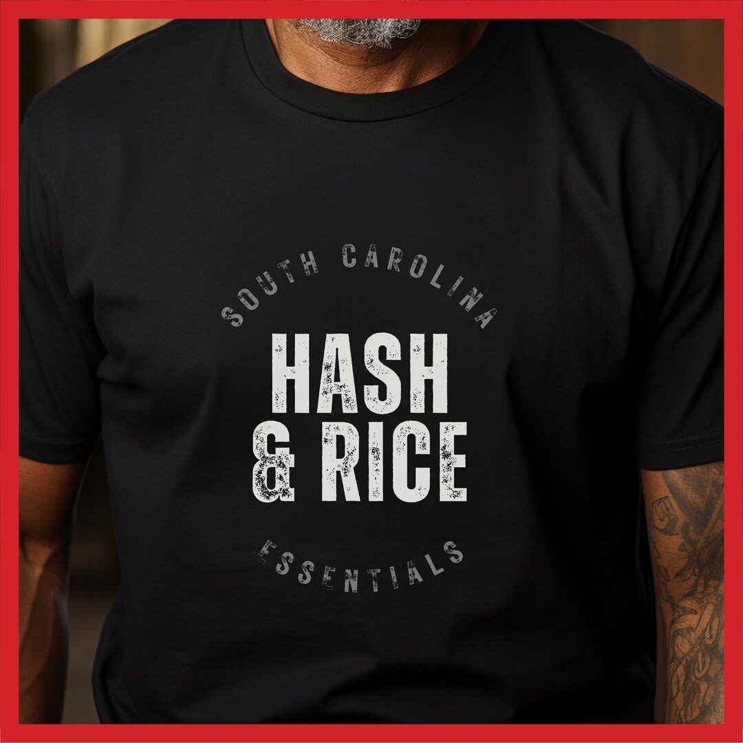 South Carolina Hash & Rice T-shirt: SC BBQ Gift Tee - Etsy