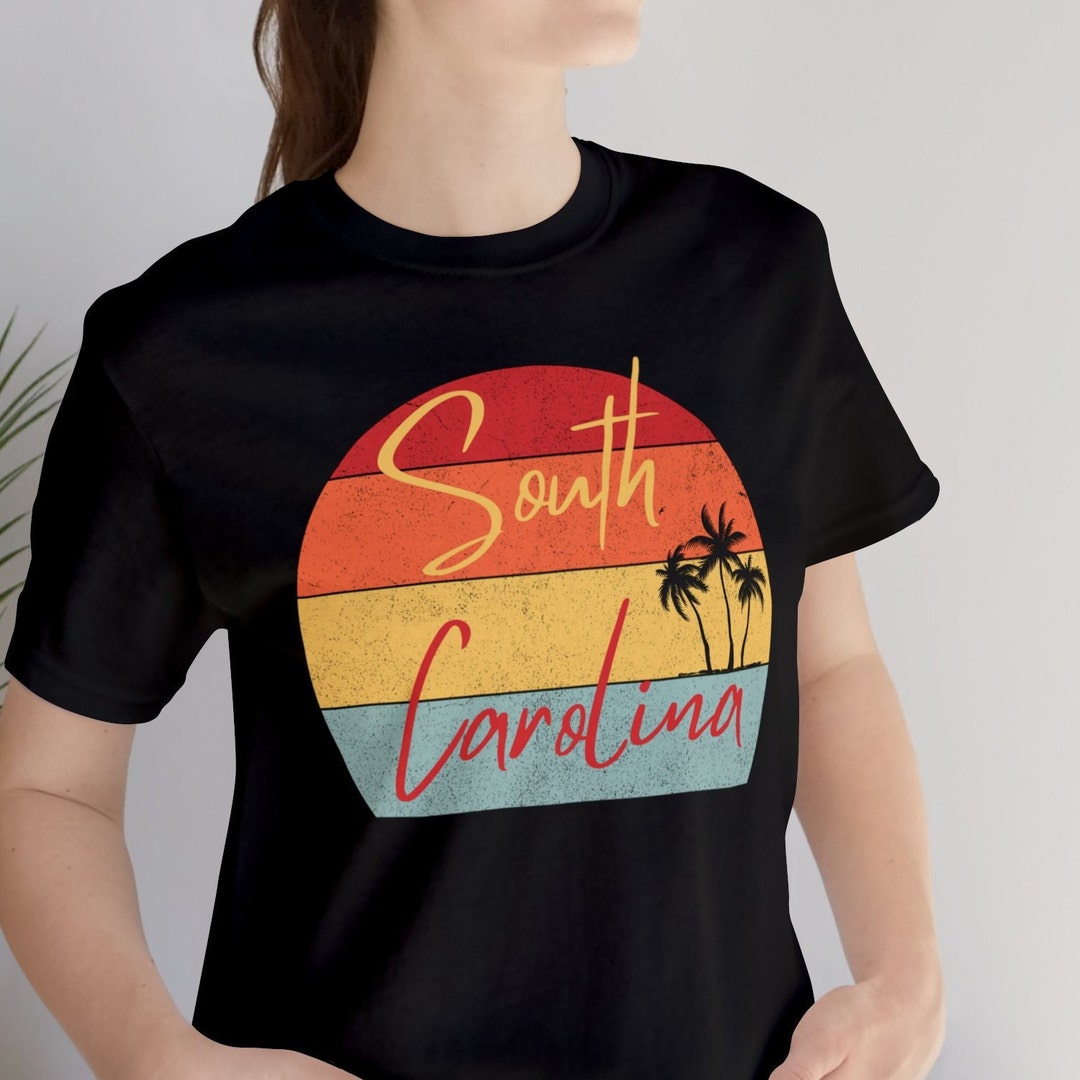 South Carolina Sunset Shirt, SC T-shirt, Retro Palmetto State Tee, SC ...
