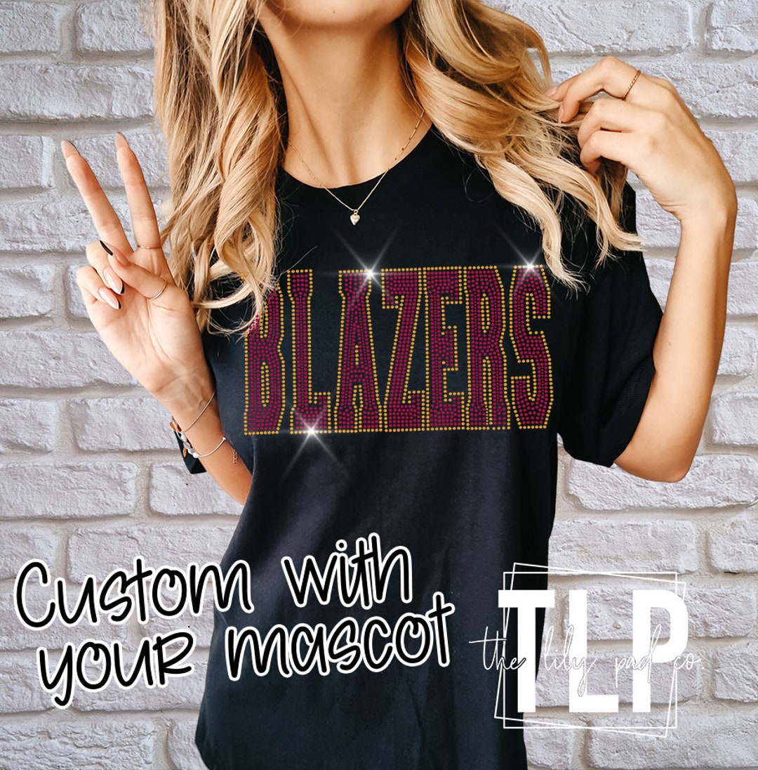 Custom Spangle Bling Mascot Word Tee, Sweatshirt, Hoodie- Team Spirit ...