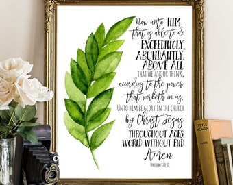 Ephesians 3 20 | Etsy