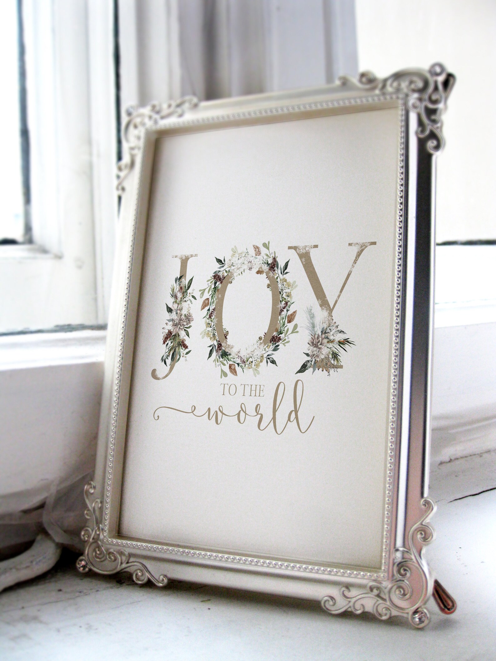 Christmas Printable Decor JOY Printable Christmas Sign - Etsy