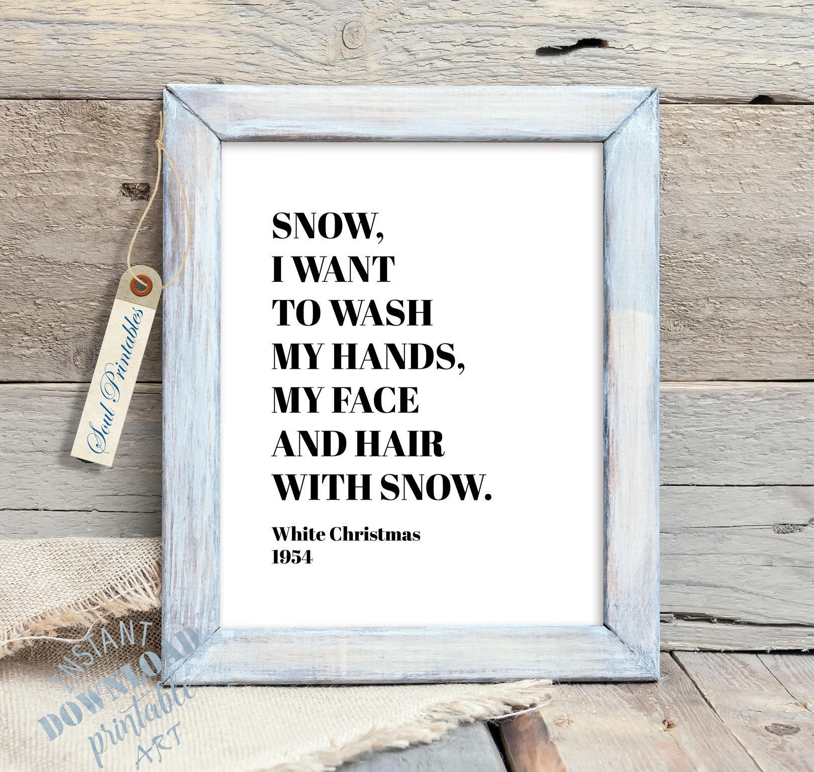 Snow I Want to Wash My Hands My Face and Hair With Snow | Etsy