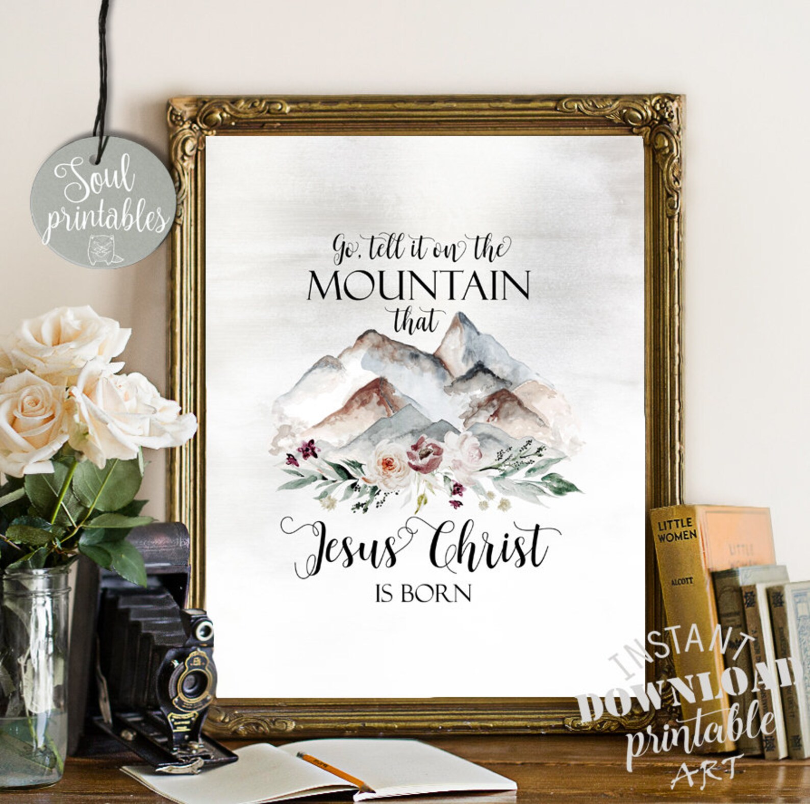 Go Tell It on the Mountain That Jesus Christ is Born - Etsy