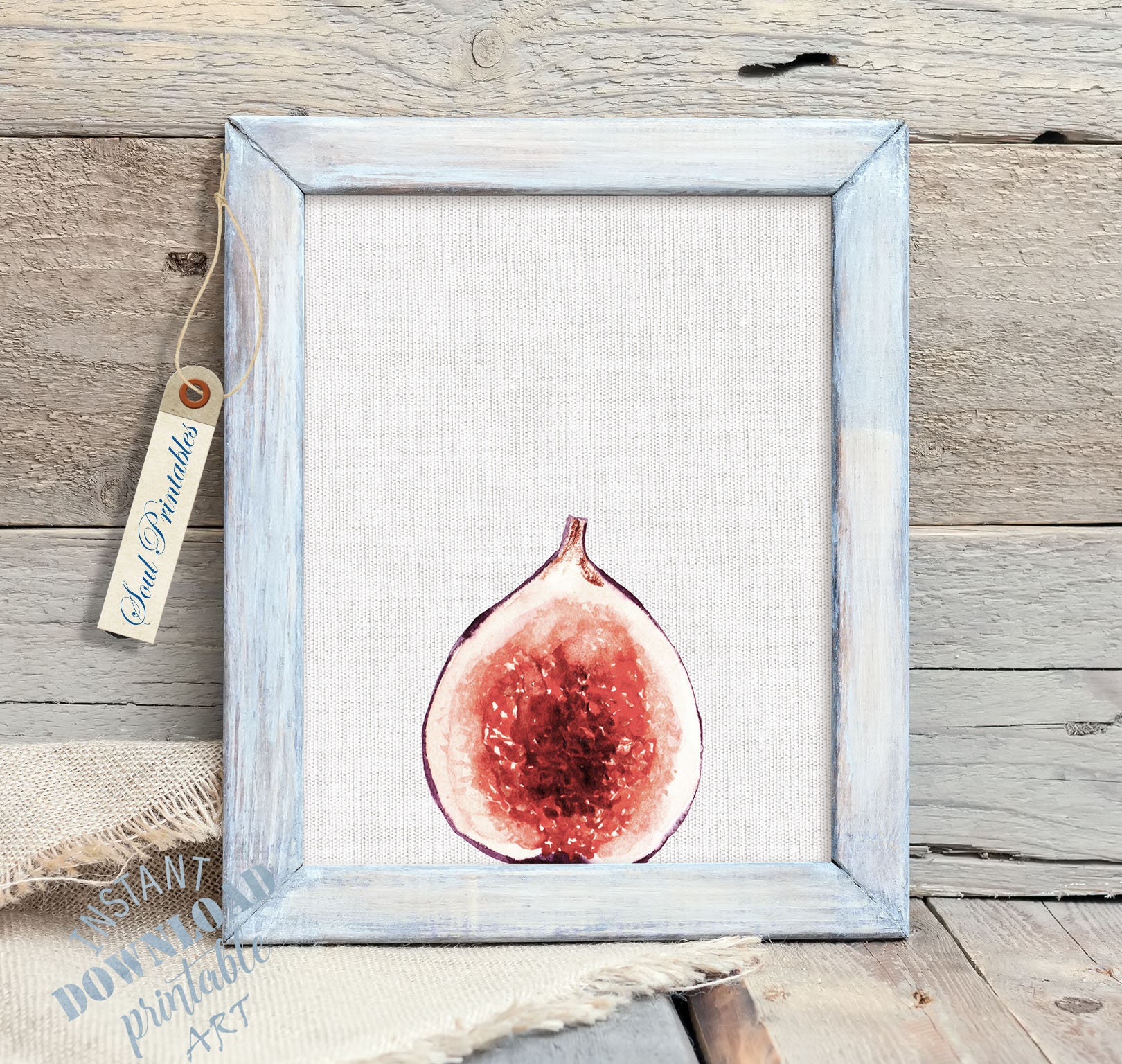 Fig Wall Art Wall Decor Printable Fruit Kitchen - Etsy