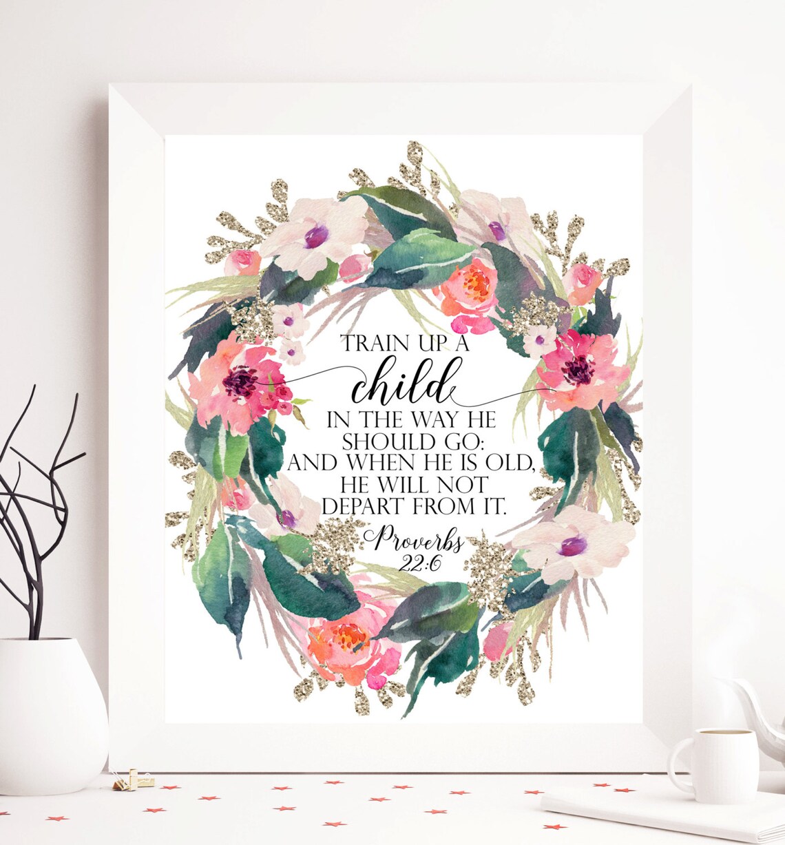 Proverbs 22:6 Bible Printable Bible Print Scripture | Etsy