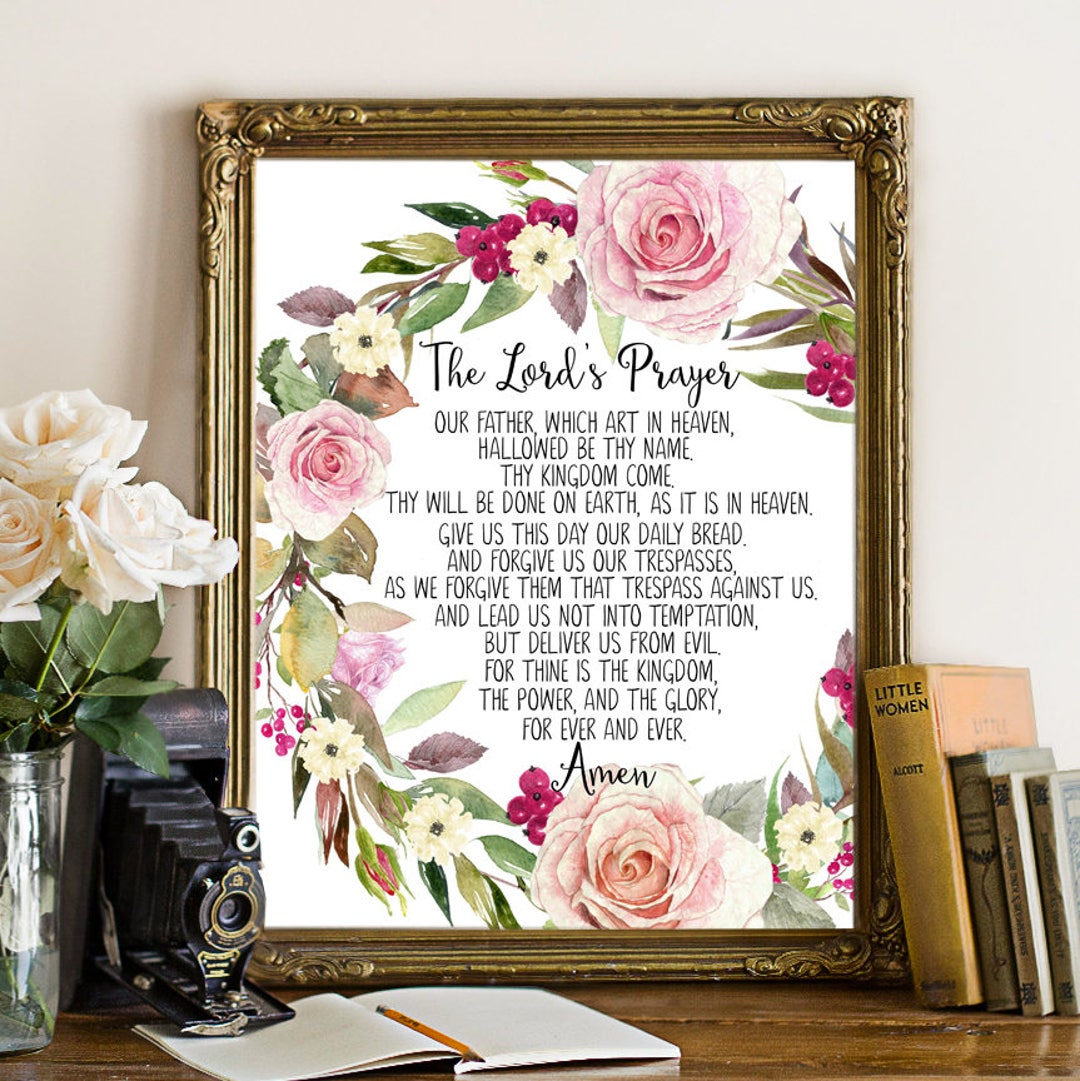 The Lord's Prayer, Our Faher's Prayer, Christian Prayer, Bible Prayer ...