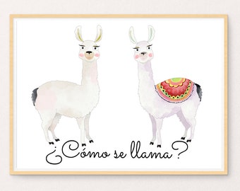 Funny Printable Llama Printable Funny Quote Spanish Quote - Etsy