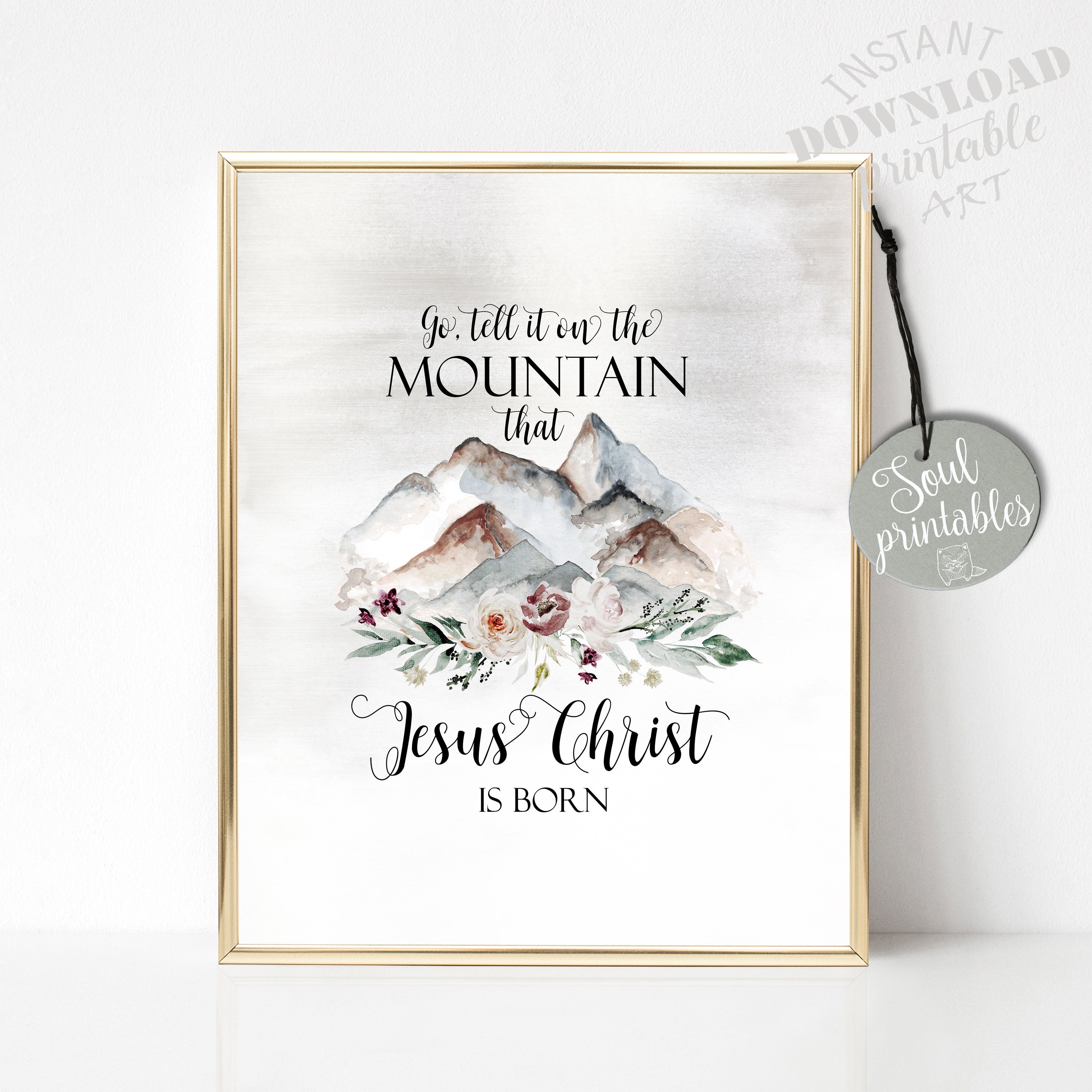 Go Tell It on the Mountain That Jesus Christ is Born - Etsy