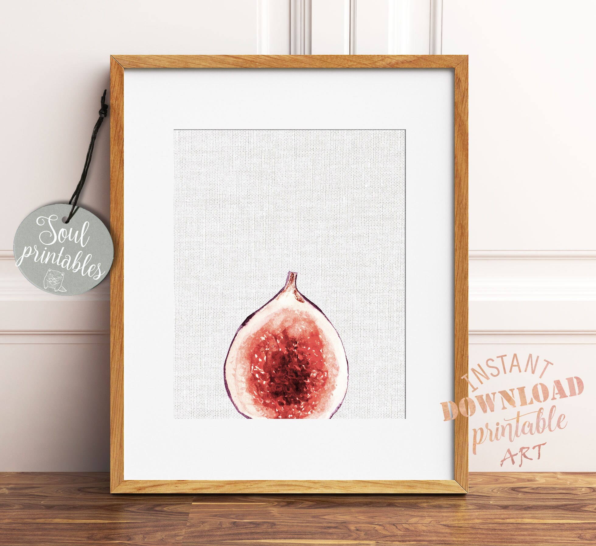Fig Wall Art Wall Decor Printable Fruit Kitchen - Etsy