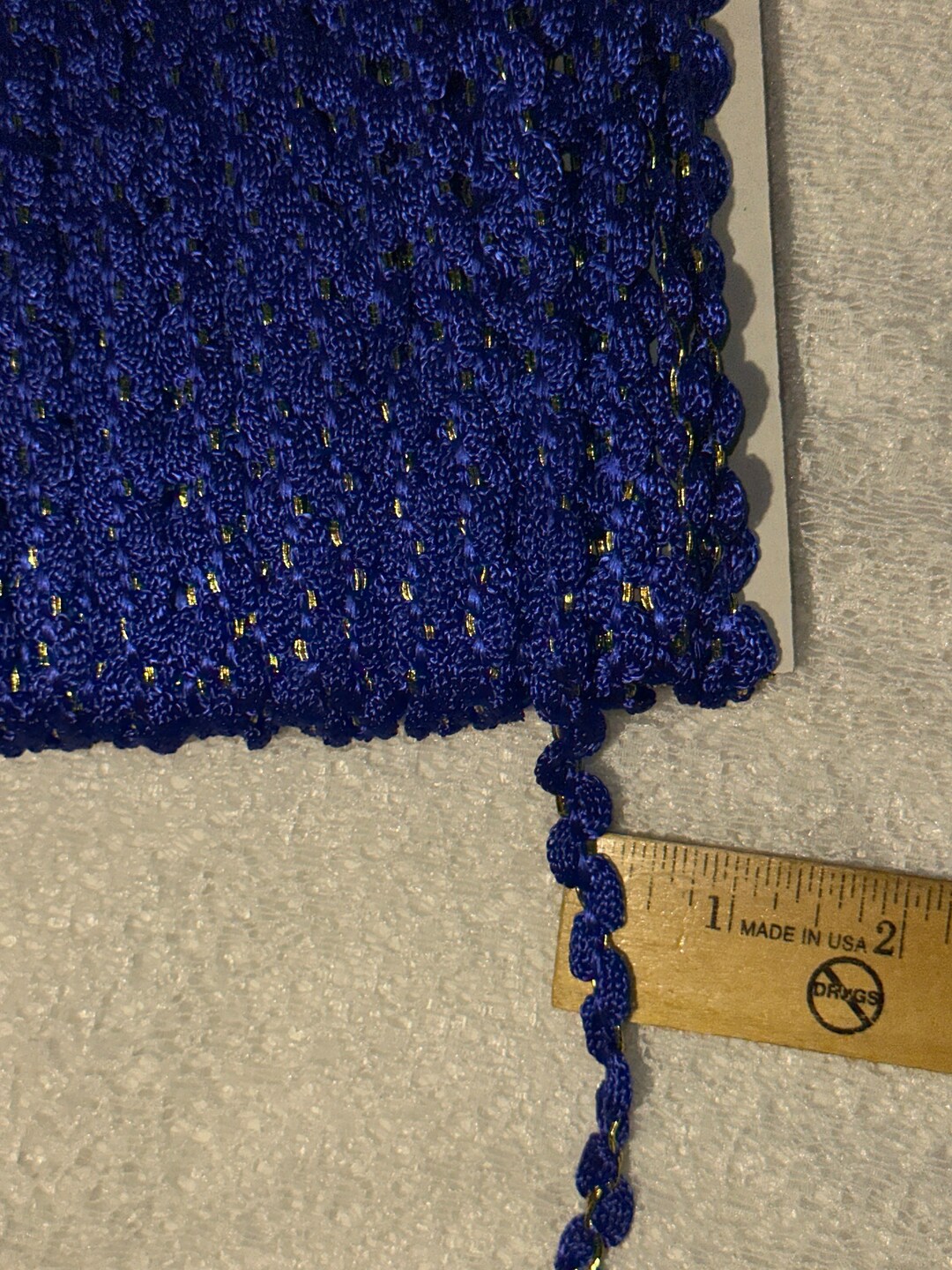 20 Yards Royal Blue and Gold Gimp Trim - Etsy