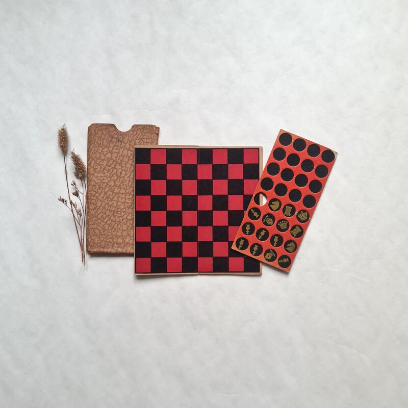 Red Checkers - Etsy