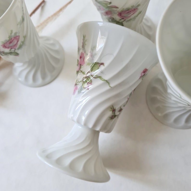 Vintage Mazagran Cup Mug Glasses Set 4/fine French Porcelain/haviland ...