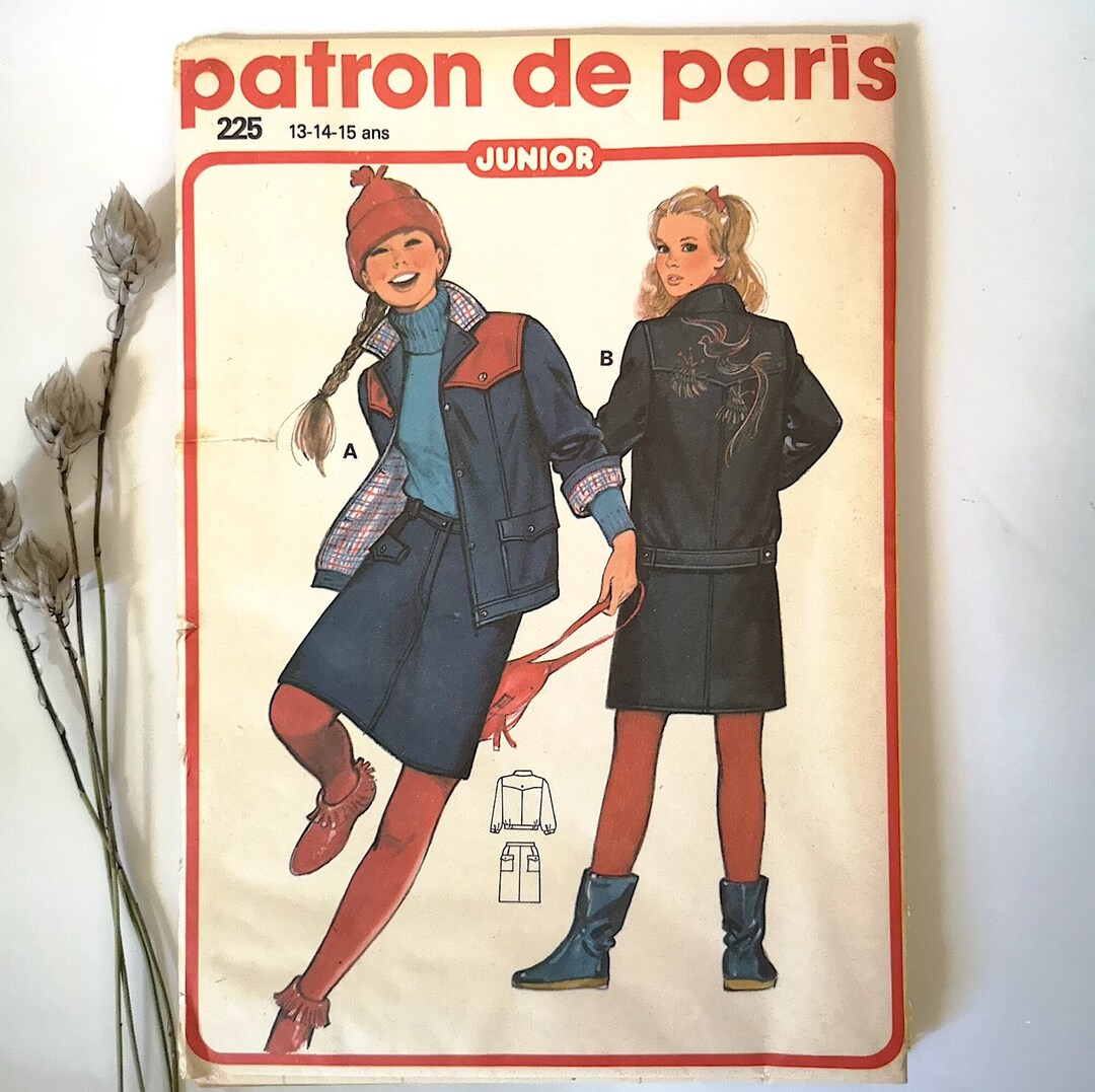 Vintage "patron De Paris" 225 Junior Model Sewing Easy Haberdashery ...