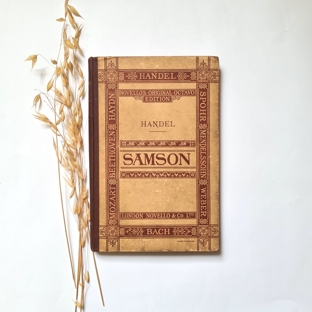 Vintage Handel Samson Partitions Bach London Novello & Co England ...