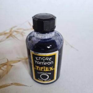 Vintage Stamping Ink Bottle French Brand Tiflex Superior - Etsy