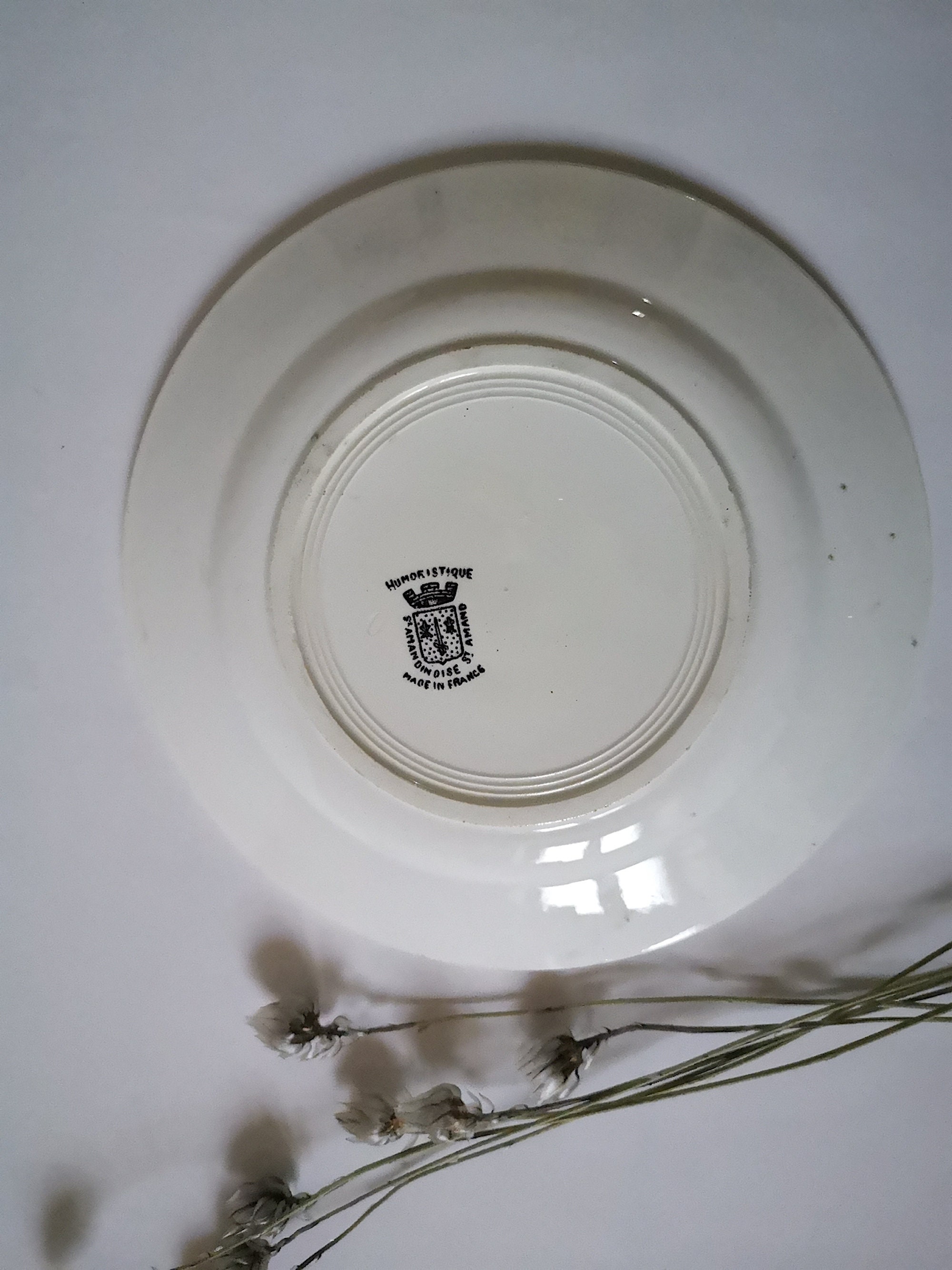 Vintage Talking Plate Collection Porcelain Seller of Illustrated Habit ...