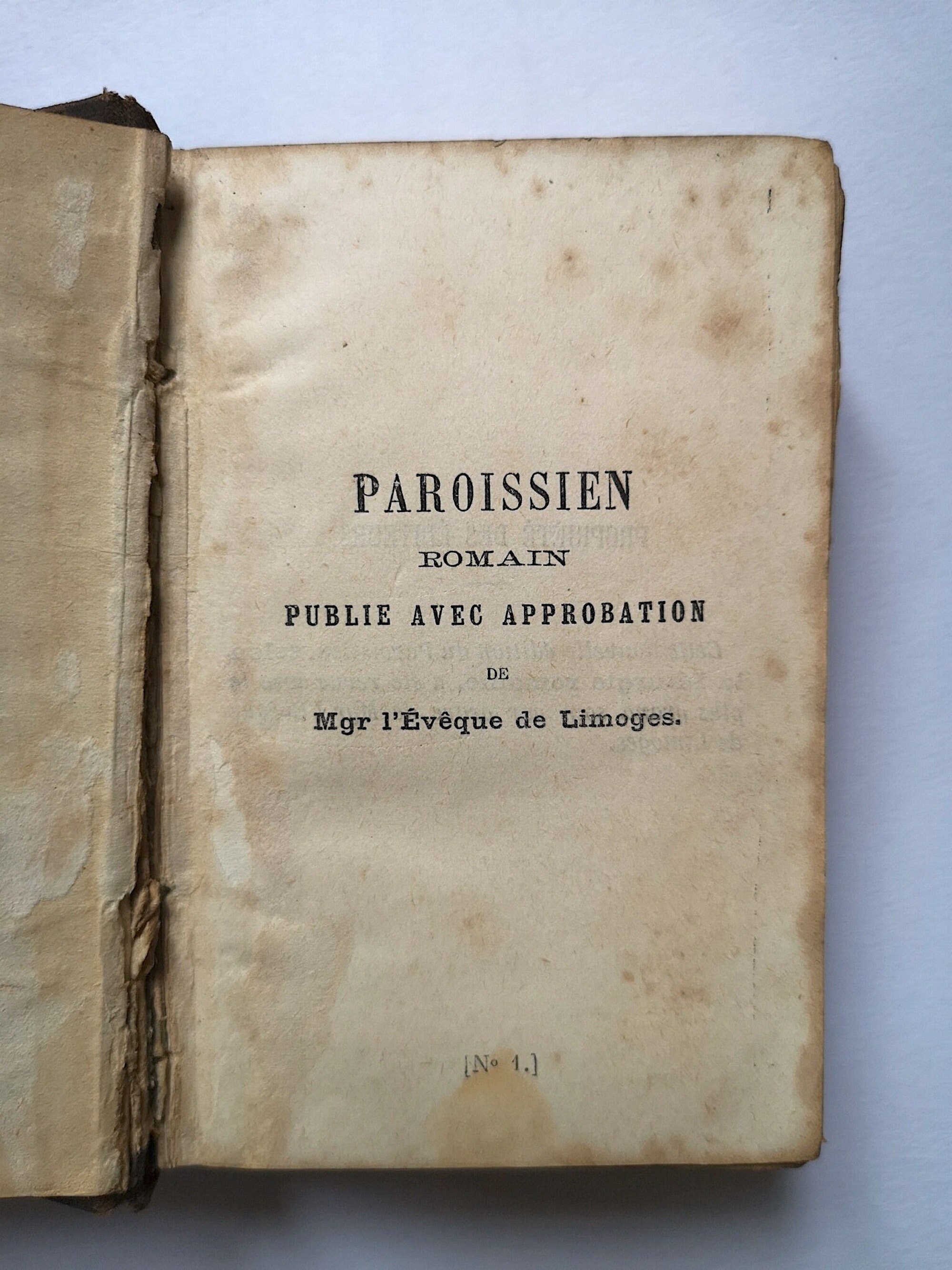 Antique Parishioner Book Prayers Religion 1887 Old Nineteenth ...
