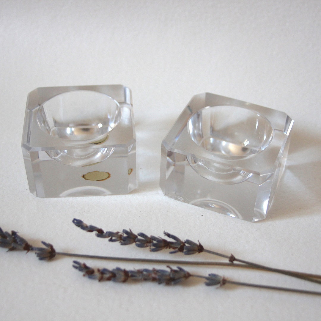 Vintage Crystal of Lorraine Pepper Mill and Salt Shaker Set Table ...