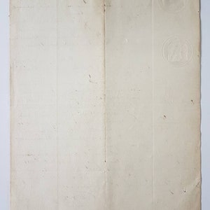 Antique Vintage Handwritten Document Xixth Century 1855 Historical ...