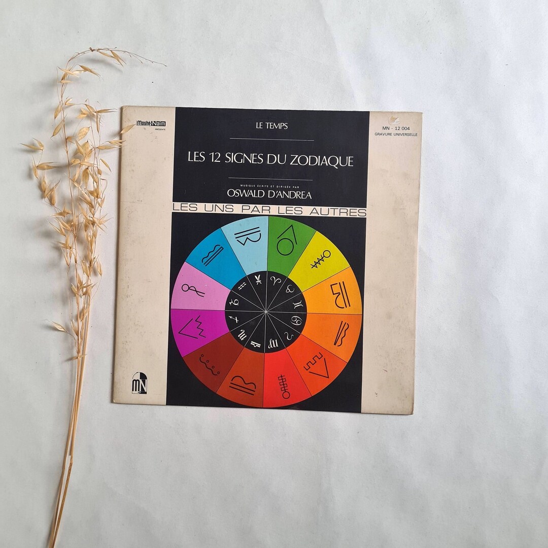 Vintage Vinyl Record "the 12 Signs of the Zodiac, Time" Music Written ...