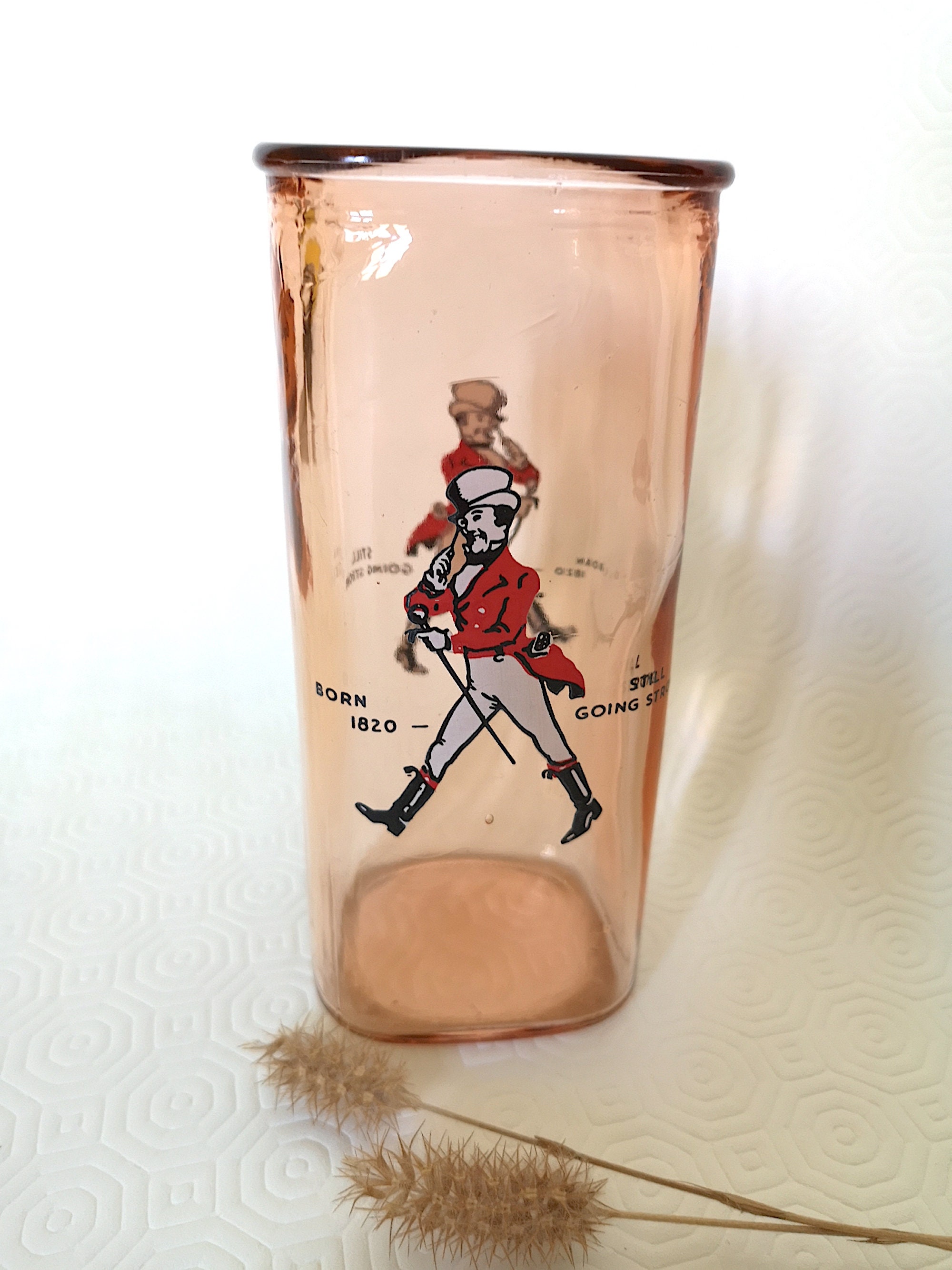 Vintage Johnny Walker Scotch Whiskey Aperitif Bucket Glass Ice | Etsy