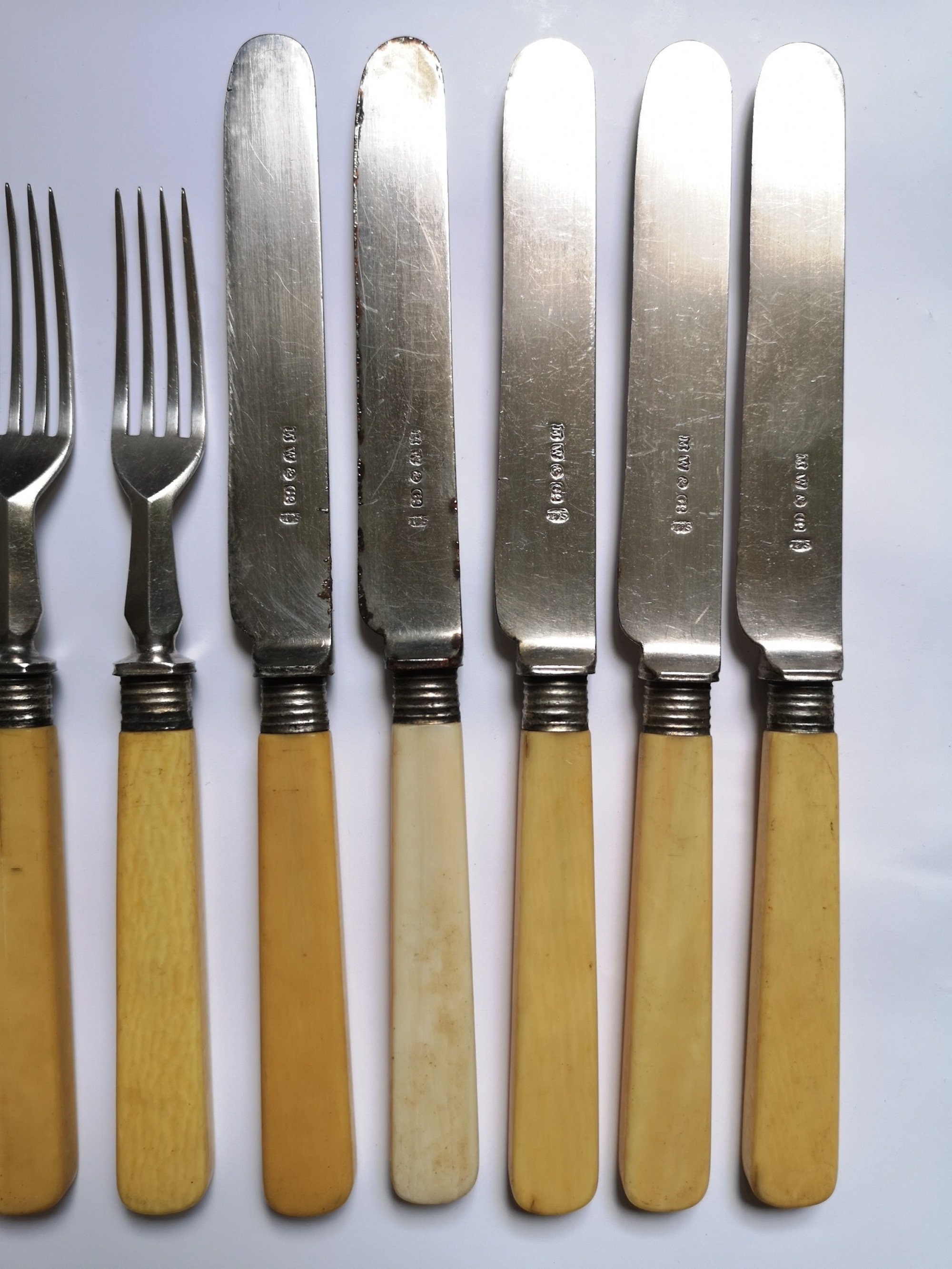 Vintage Silverware Cutlery Mappin and Webb Silver Punch Knives | Etsy