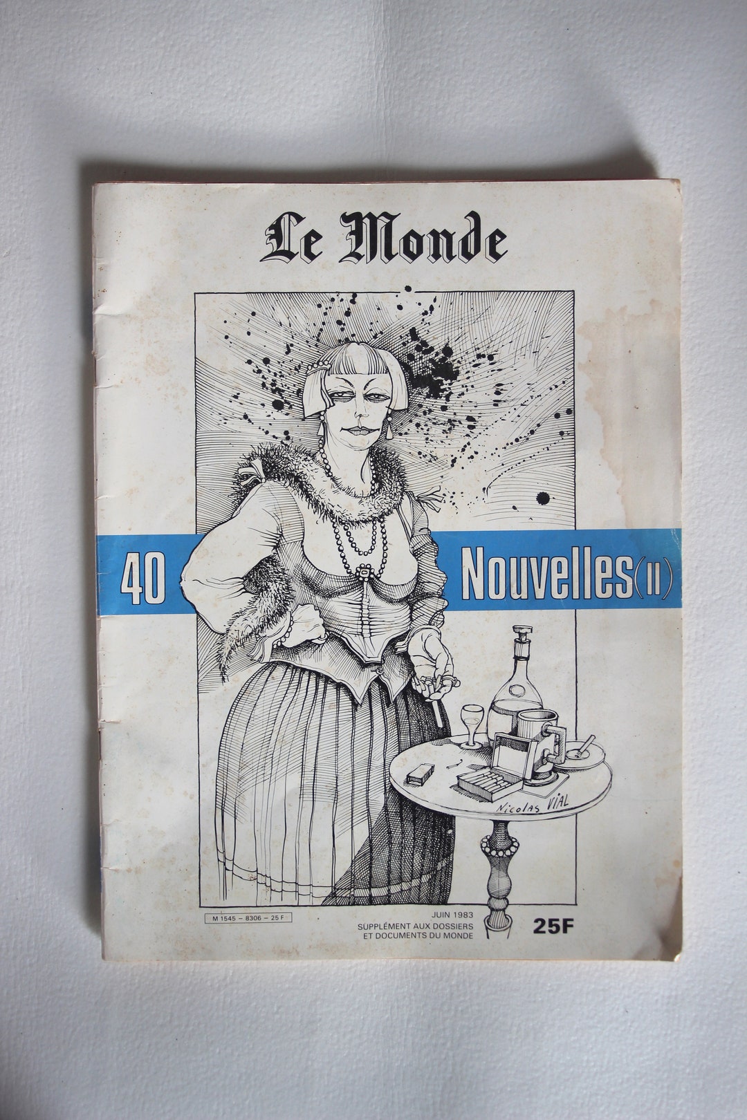 Vintage Newspaper Le Monde France Press News Supplement June 1983 ...