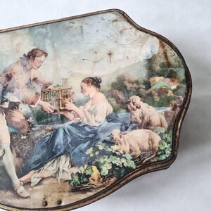 Vintage Large Iron Metal Sheet Box/victorian Decor French Rococo ...