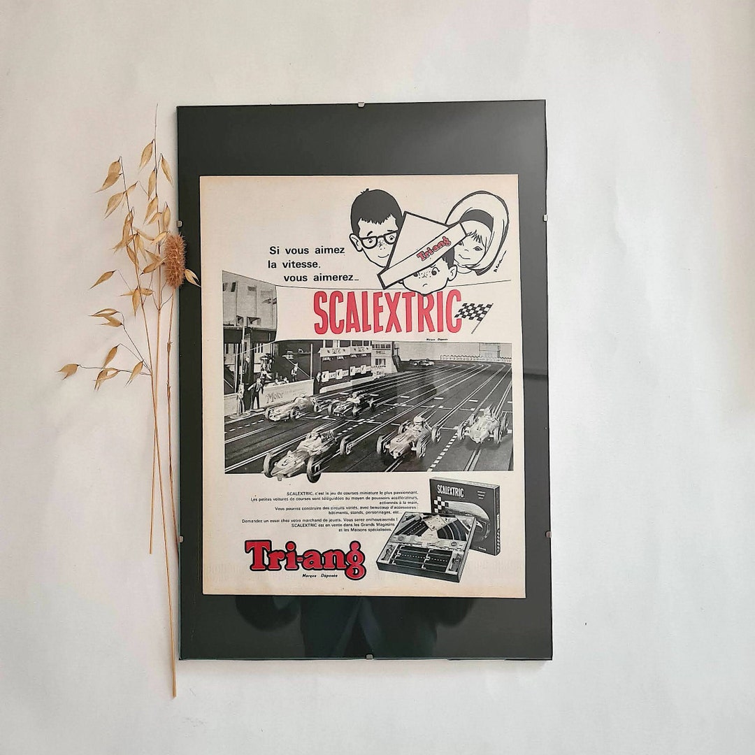 Vintage Advertising Poster Toy Scalextric Game Old Child - Etsy