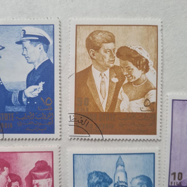 Vintage Stamps/john F. Kennedy Jfk/south Arabia/lot Set/postal Stamps ...