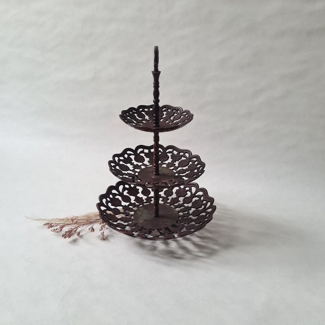 Vintage Servant Display Stand 3 Levels Tray/cakes Pastries Sweets ...