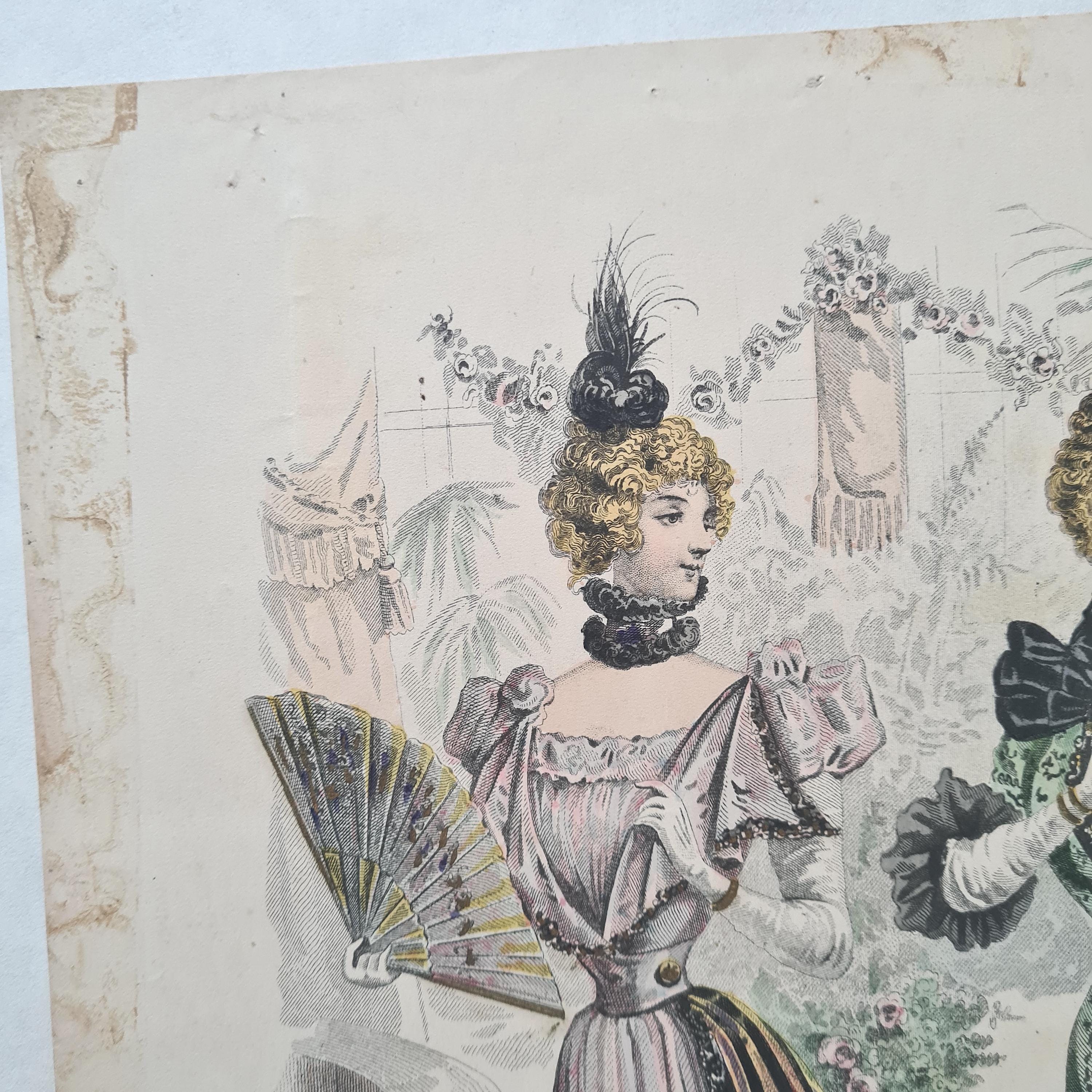 Vintage Lithograph Engraving Illustration/belle Epoque 1900/haute ...