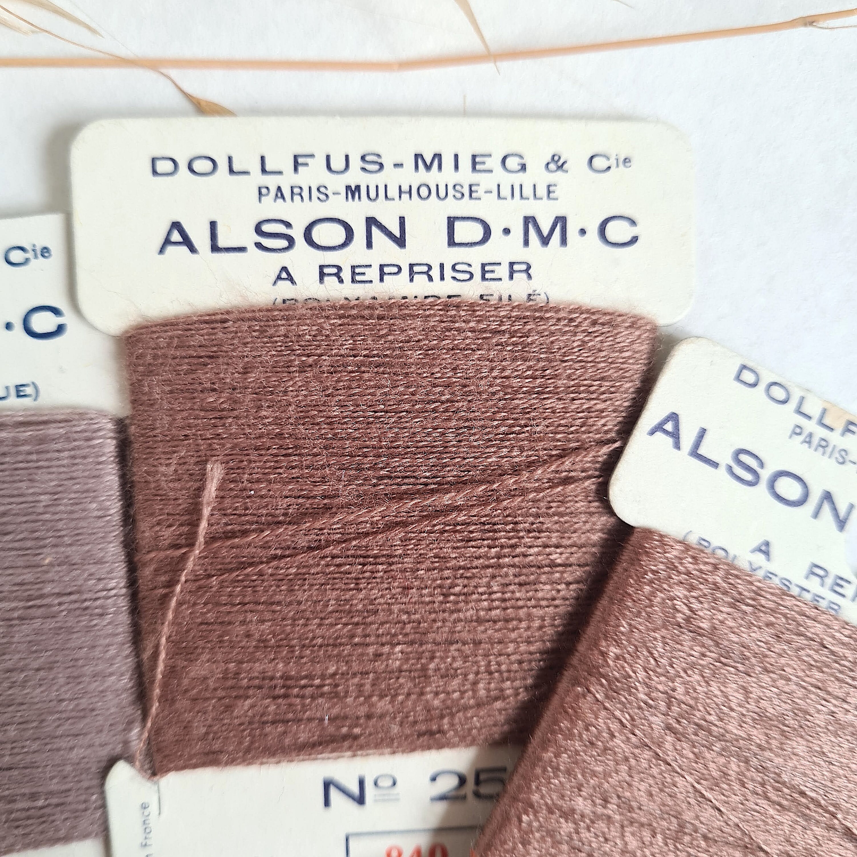 Vintage Haberdashery Thread Sewing Darning Alson DMC France French ...