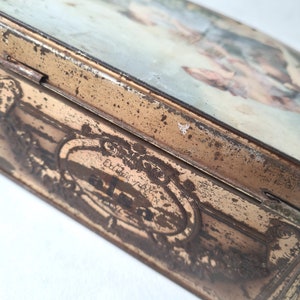 Vintage Large Iron Metal Sheet Box/victorian Decor French Rococo ...