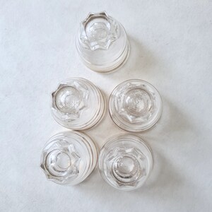 Vintage Liqueur Glasses Set of 5/golden Gold Line Edging/colorless ...