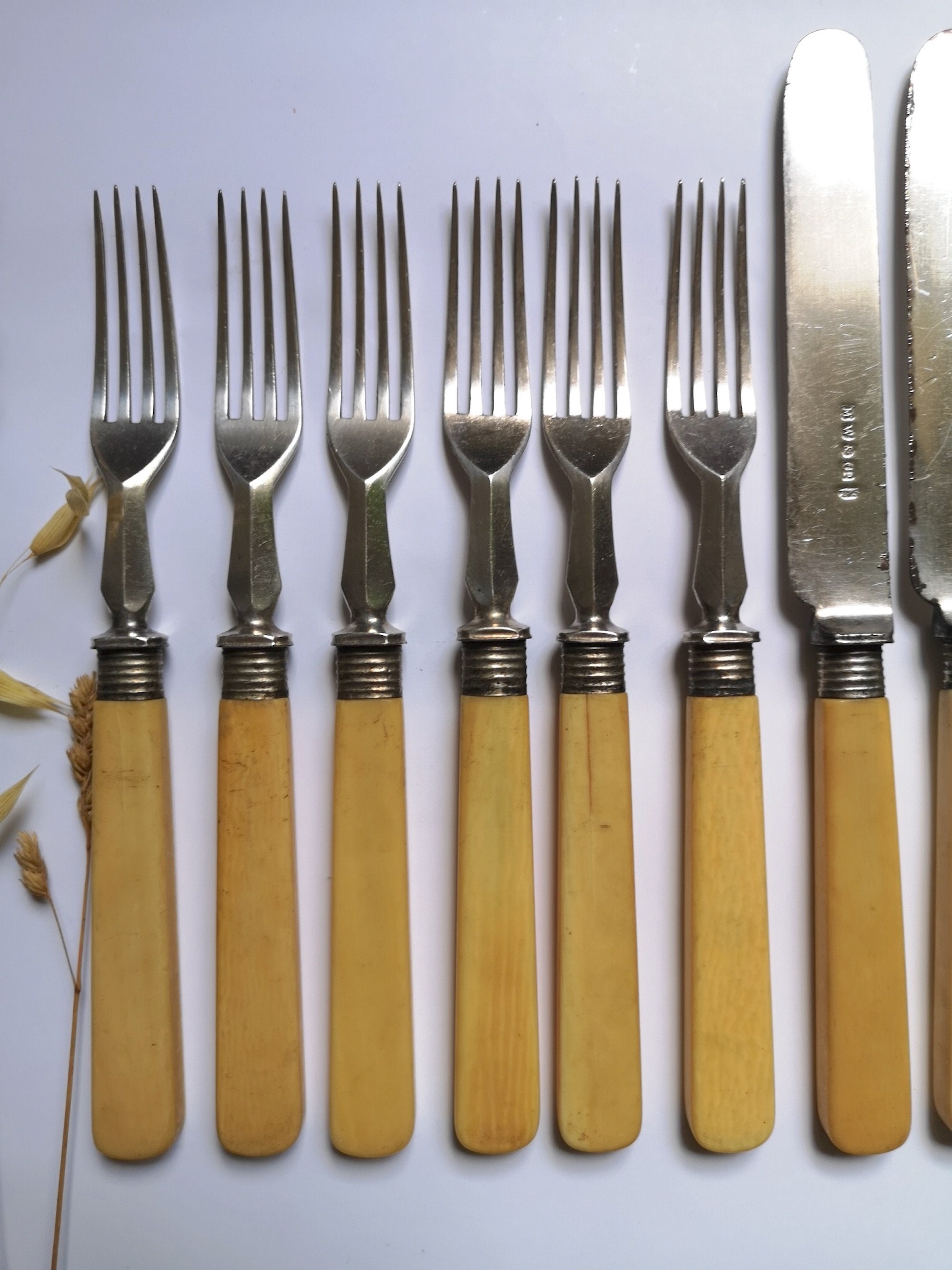 Vintage Silverware Cutlery Mappin and Webb Silver Punch Knives | Etsy