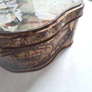 Vintage Large Iron Metal Sheet Box/victorian Decor French Rococo ...