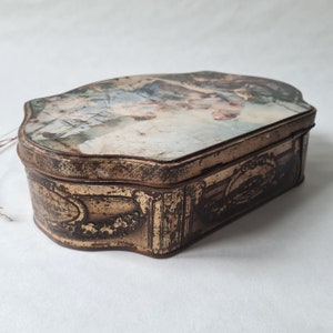 Vintage Large Iron Metal Sheet Box/victorian Decor French Rococo ...
