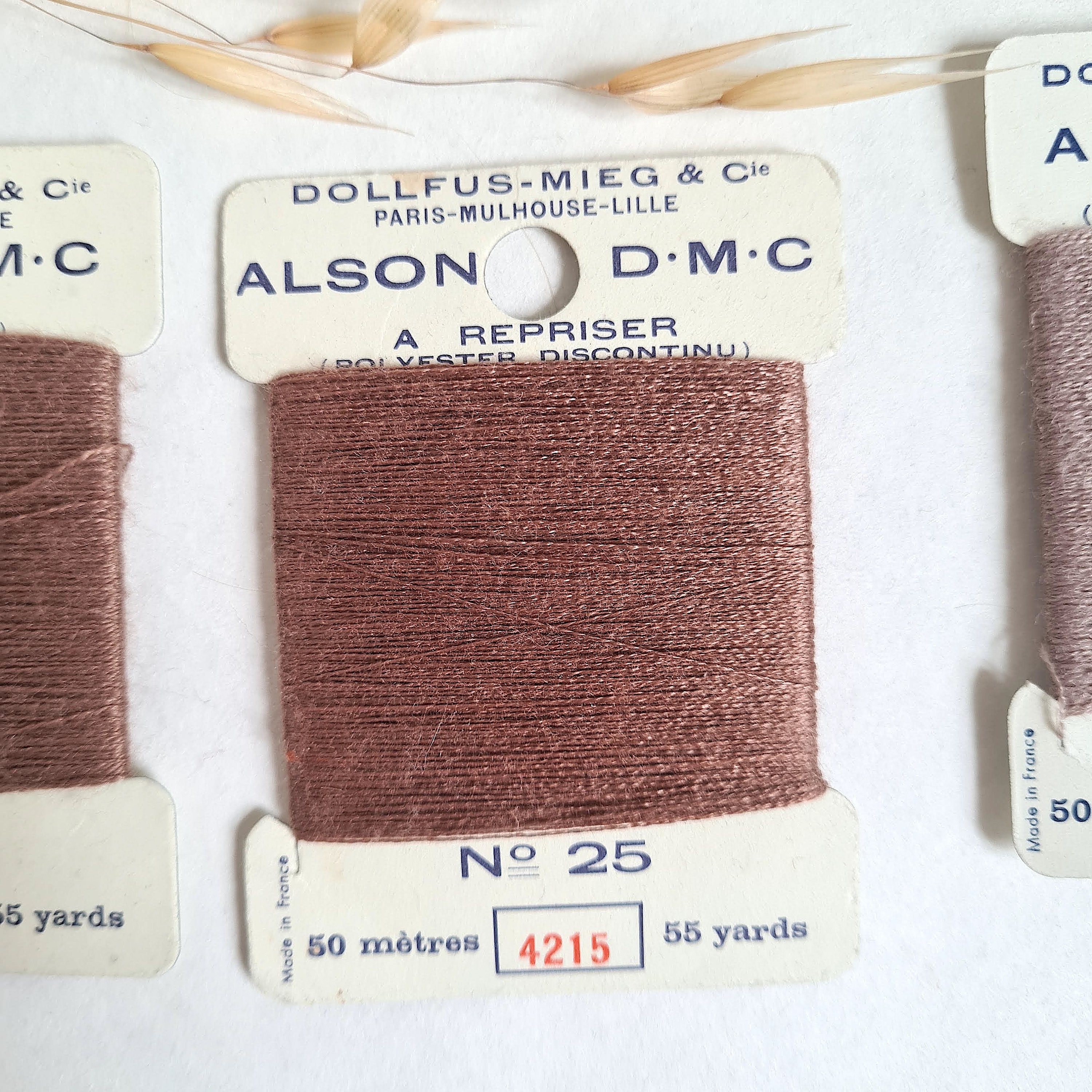 Vintage Haberdashery Thread Sewing Darning Alson DMC France French ...