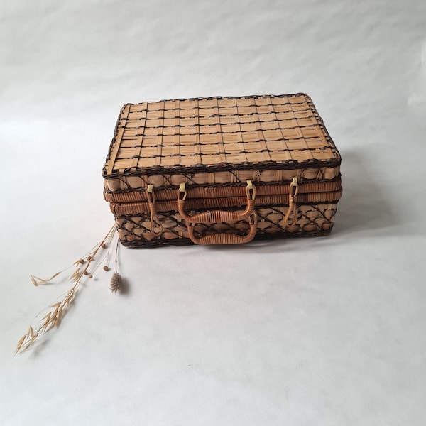 Rattan Suitcase - Etsy