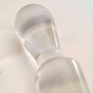 Vintage Blown Glass Stopper/transparent Colorless/decanter Bottle ...