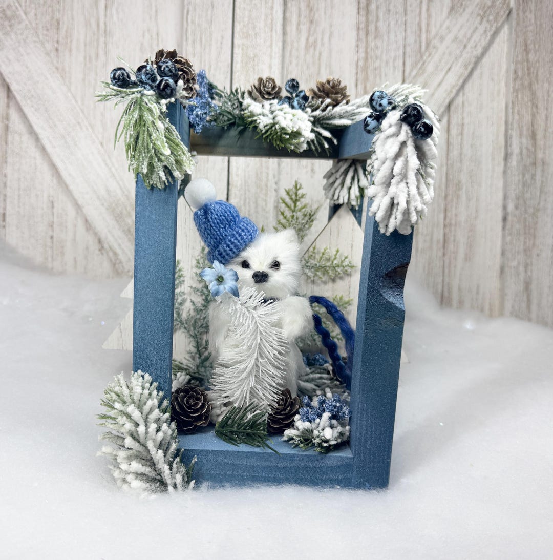 Snowy Polar Bear Table Decor, Bear Woodland Centerpiece, Artic ...